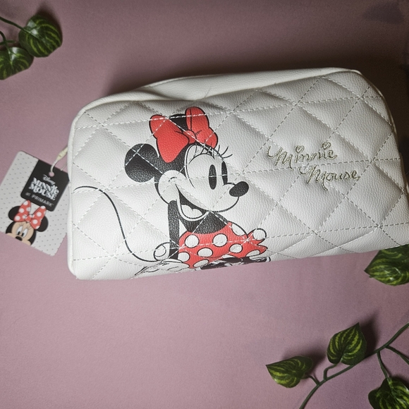 Primark | Bags | Primark White Quilted Minnie Mouse Pouch | Poshmark